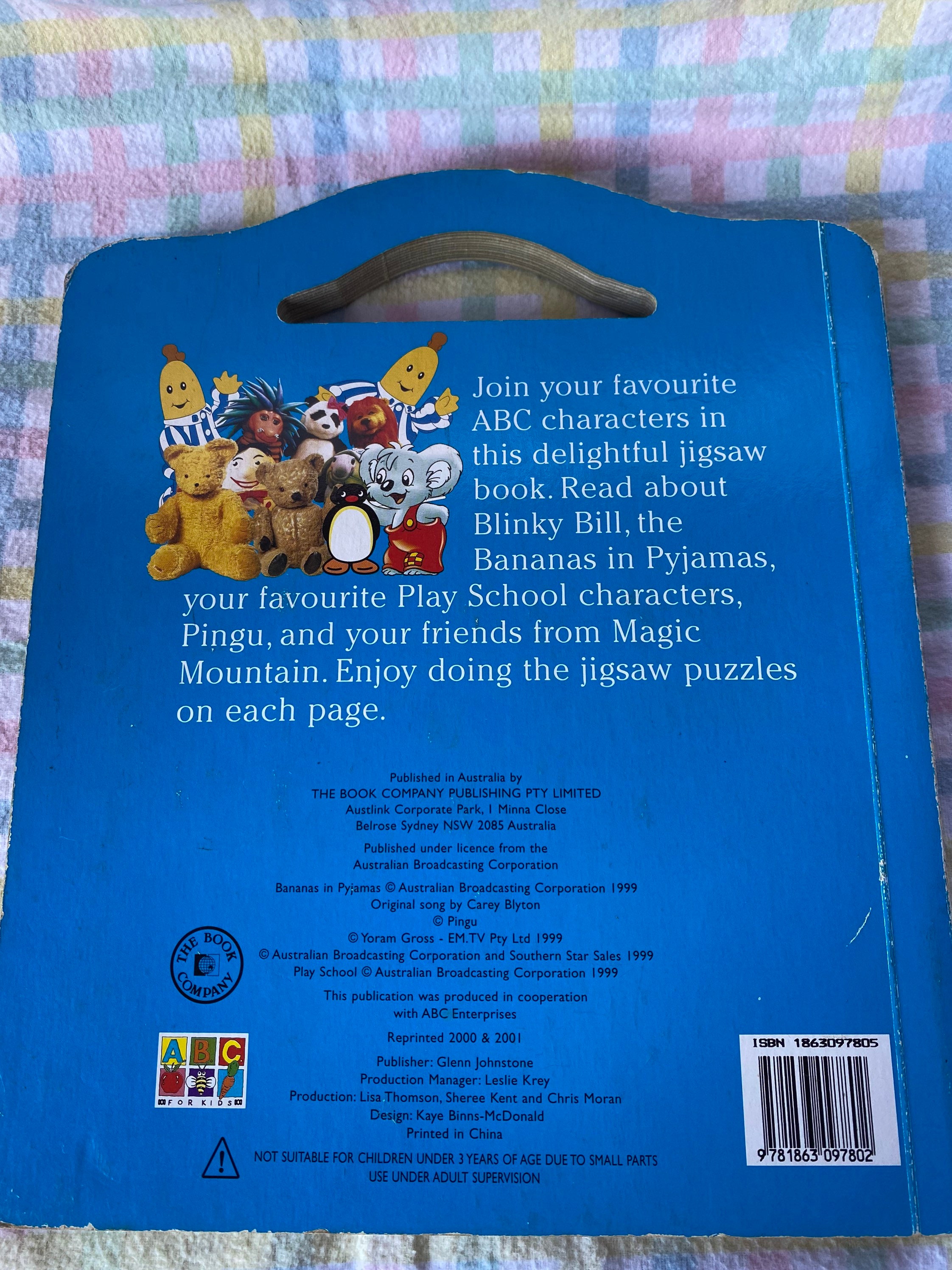 ABC Puzzle Book Blinky Bill Pingu Magic Mountain Bananas - Etsy Australia