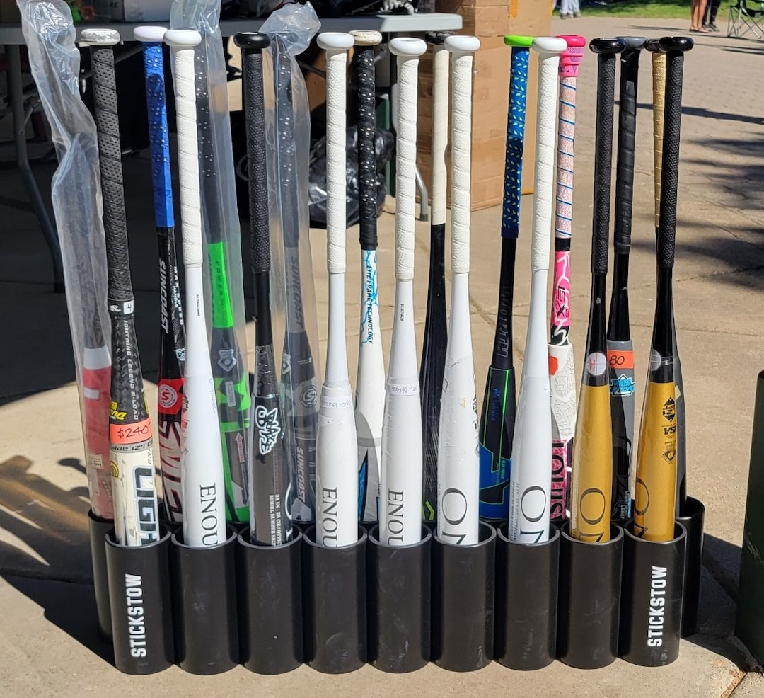Baseball Bats Display Rack. in the Dugout and Beyond. Free-standing ...