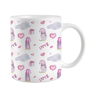 Valentine Gnome Digital Paper Watercolor Gnome Digital Paper - Etsy