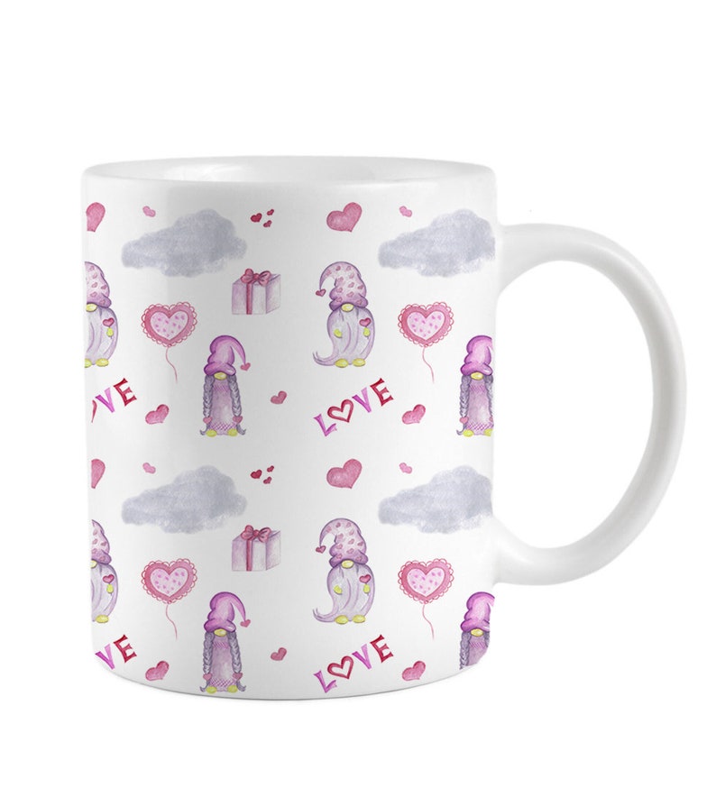 Valentine Gnome Digital Paper Watercolor Gnome Digital Paper - Etsy