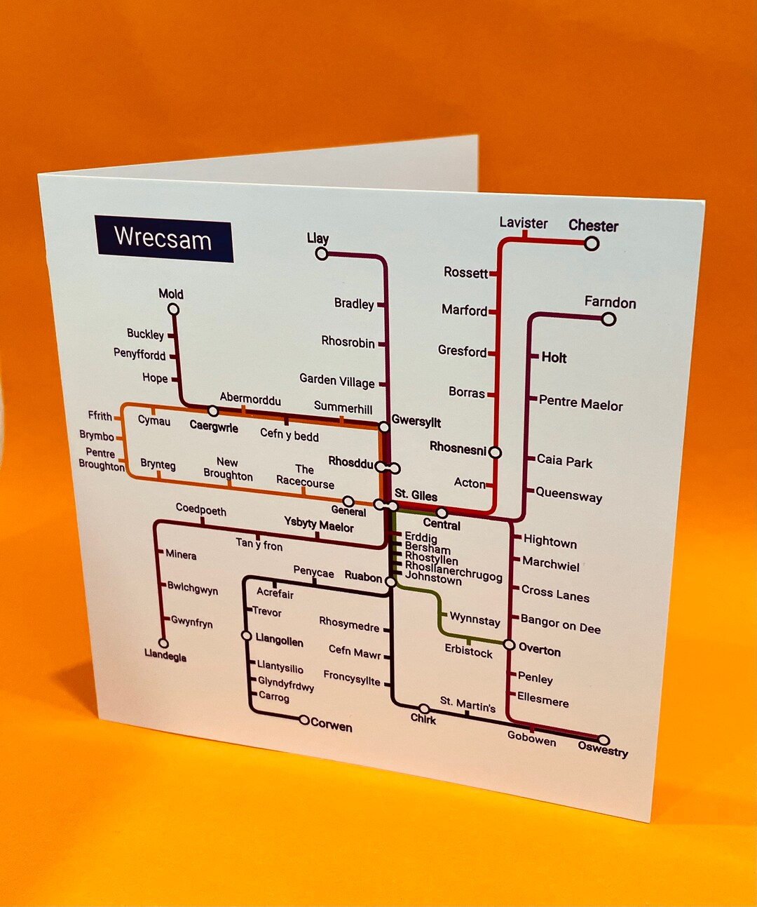 Wrexham Wales Metro Greetings Card Brymbo to Rhosllanerchrugog is Ready ...