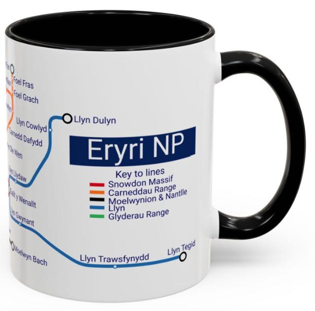 Eryri National Park Map - A Trip Around the Hills - Etsy Australia