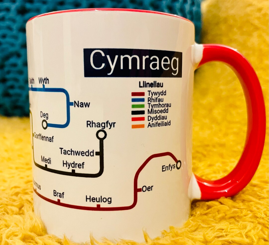Dysgu Cymraeg Welsh Learners / Kids Metro Mug Welsh Gifts - Etsy