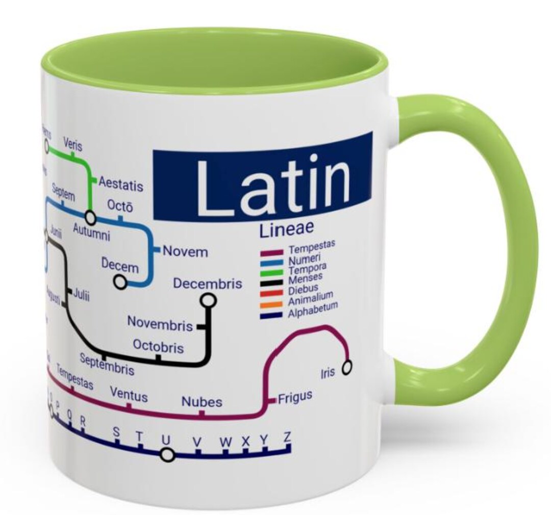 Latin Metro Mug: Classical Language Gift - Etsy