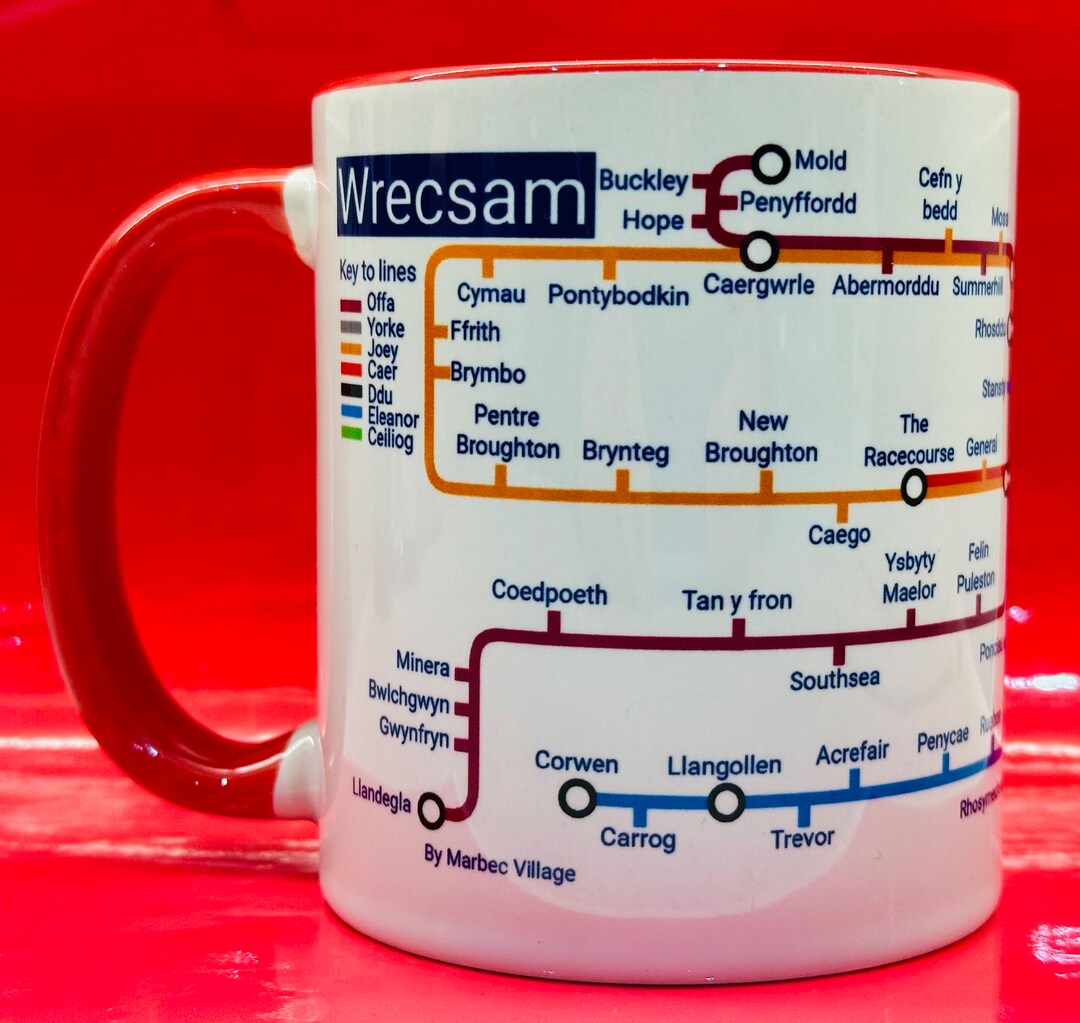 Wrexham Wrecsam Wales Metro Mug / Brymbo to Rhosllanerchrugog is Ready ...