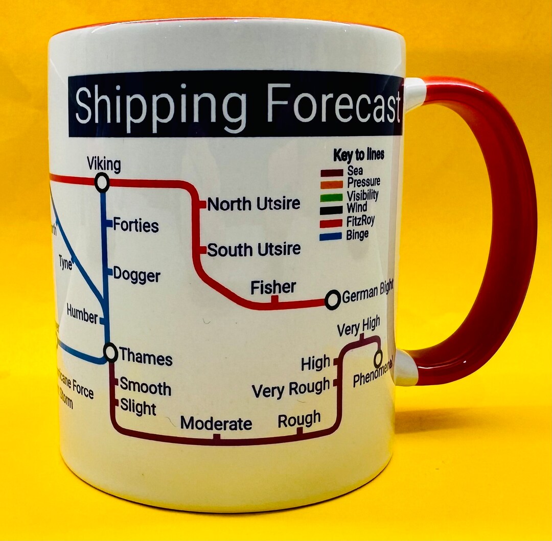 Shipping Forecast Mug: BBC Radio 4 Nautical Gift - Etsy UK