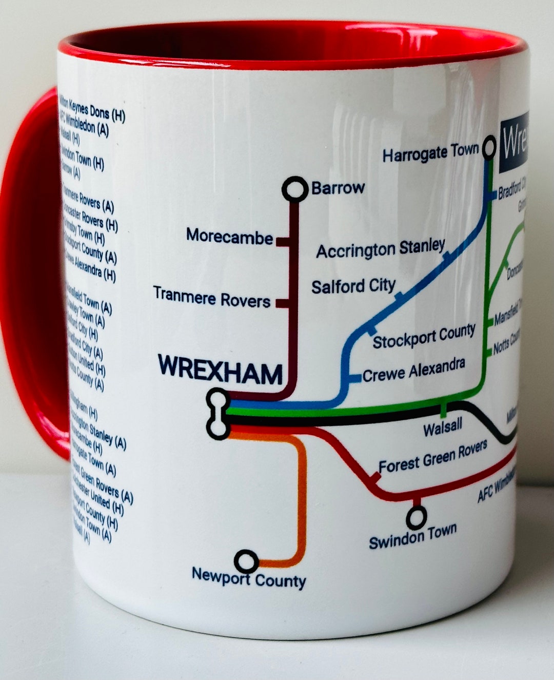 Wrexham AFC 23/24 League Two Season Metro Mug - Etsy UK