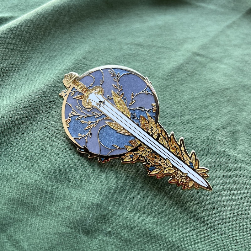 Sword Enamel Pin - Etsy