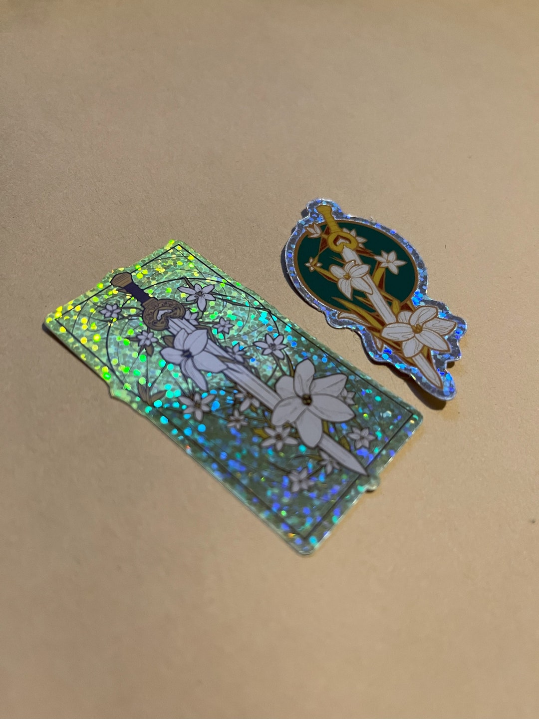 Petals on the Burial Mounds | Glitter Sticker 6cm X 3cm or 7cm X 4cm - Etsy