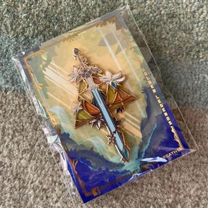 Sword of Golden Legends 80mm Enamel Pin - Etsy