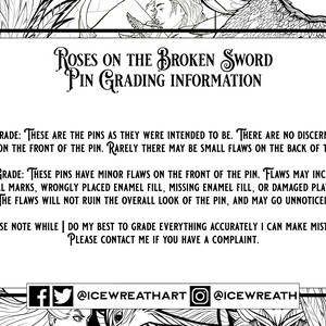 Roses of the Broken Sword | 80mm Enamel Pin - Etsy