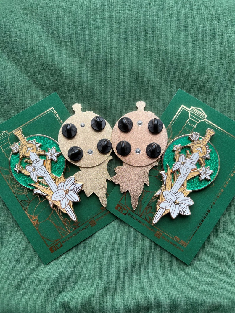 Petals on the Burial Mounds Heather Variant 80mm Enamel Pin - Etsy