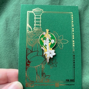 Petals on the Burial Mounds | Mini Variant | 40mm Enamel Pin - Etsy