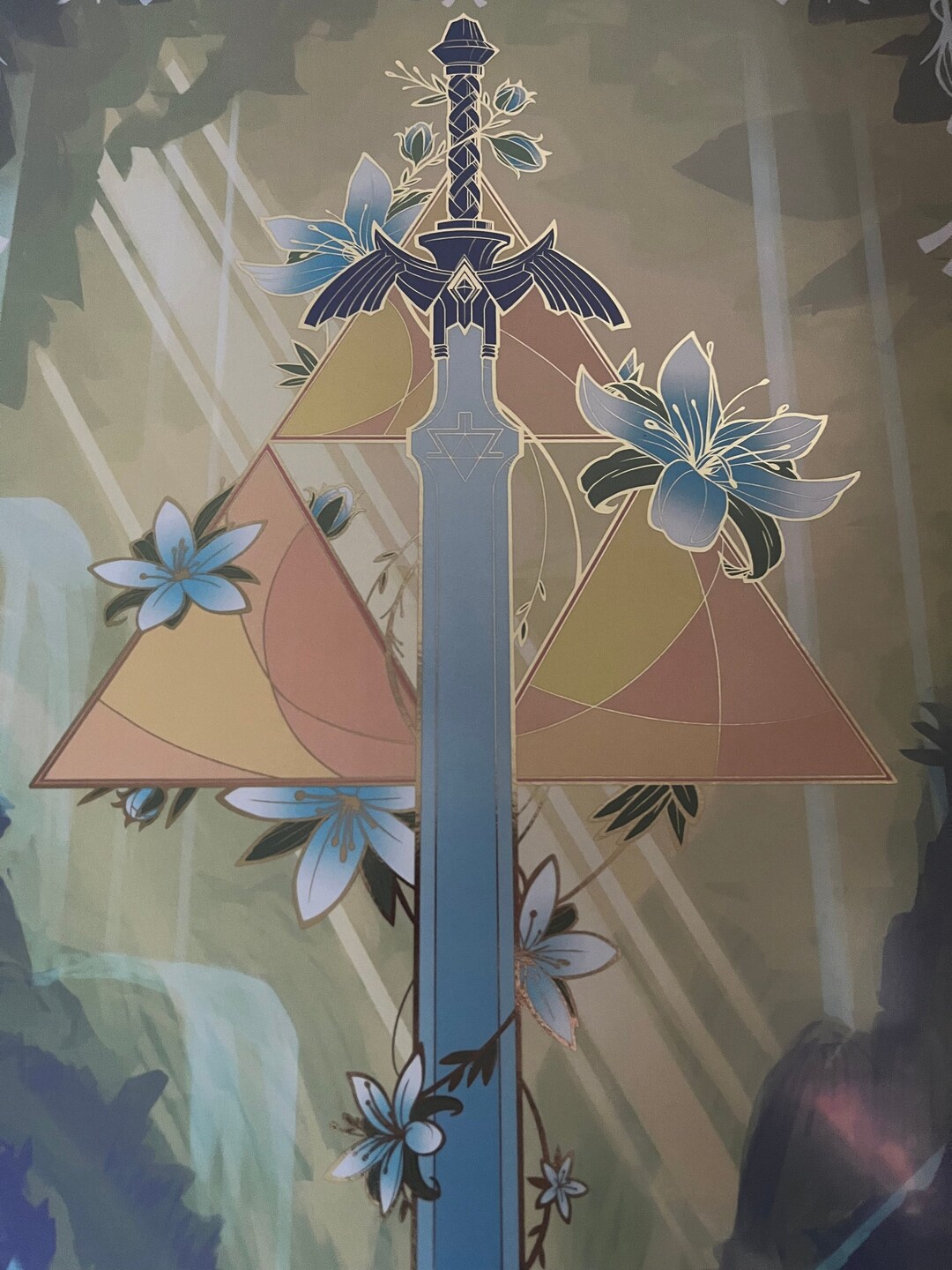 Sword of Golden Legends | A3 Gold Foil Print - Etsy