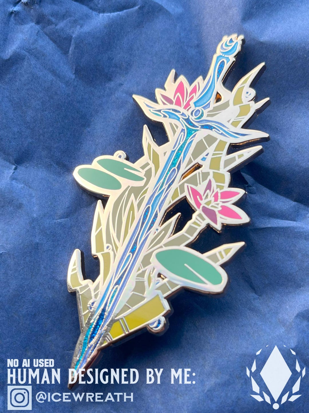 Water | Primordial Elements Series | 90mm Enamel Pin - Etsy