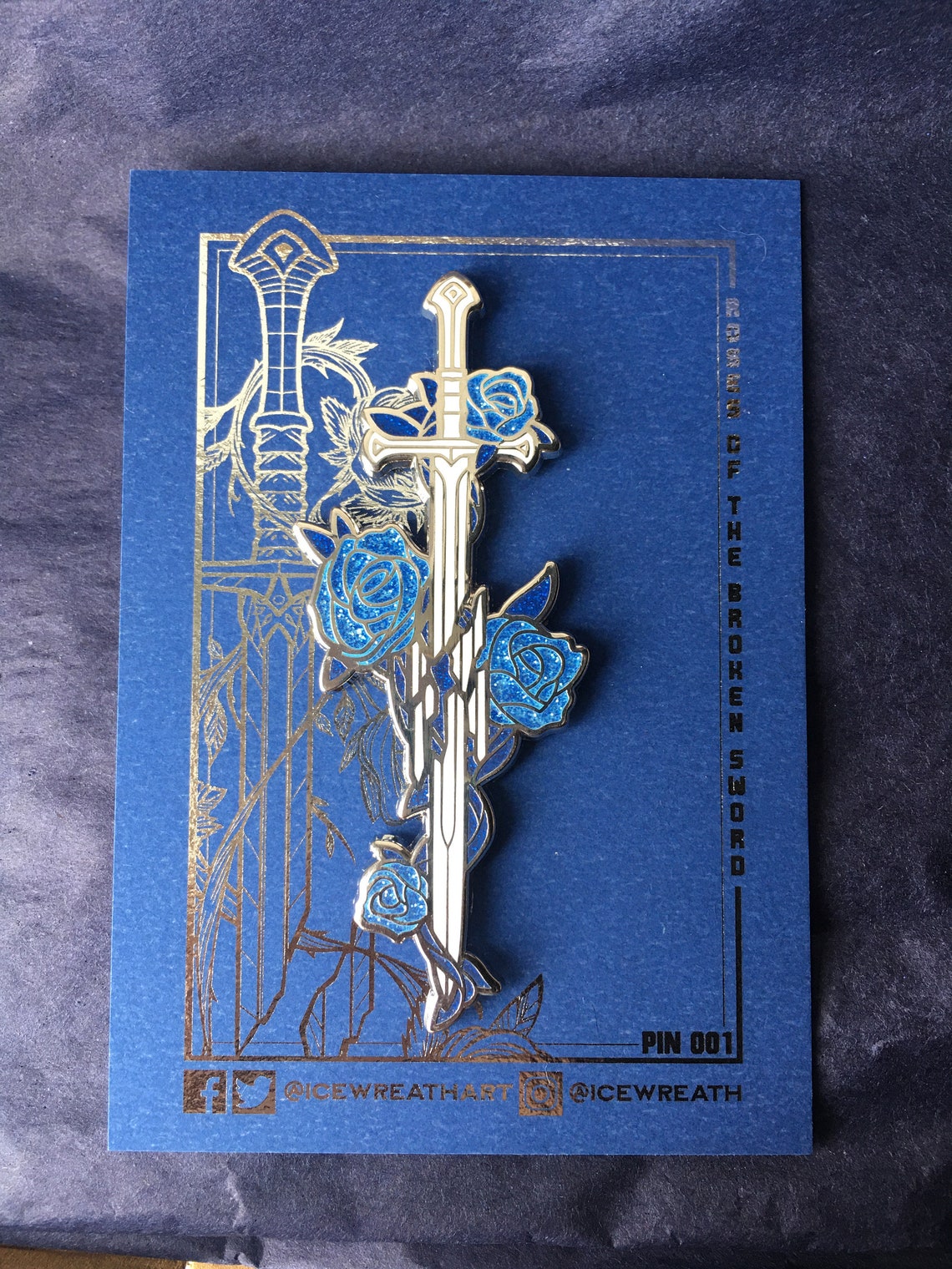 Roses of the Broken Sword 80mm Enamel Pin - Etsy UK