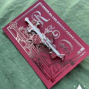 Roses of the Broken Sword | 80mm Enamel Pin - Etsy