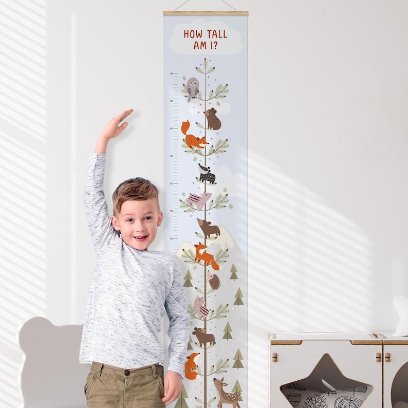 Tabla de altura de los niños de How Tall Am I - Etsy México