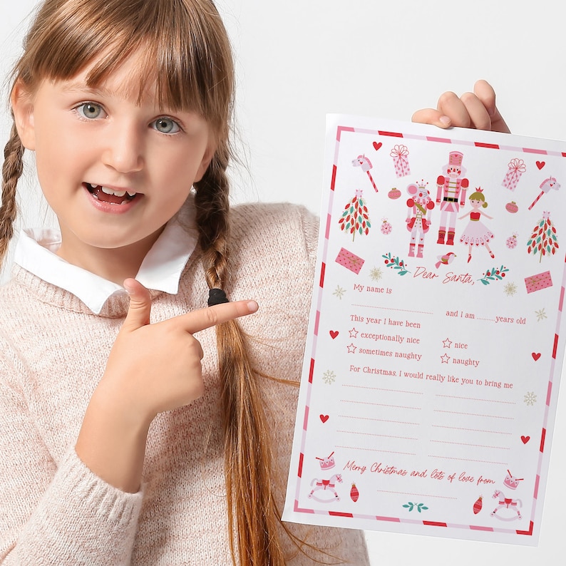 Printable Santa Letter for Kids Digital Download Christmas Letter to ...