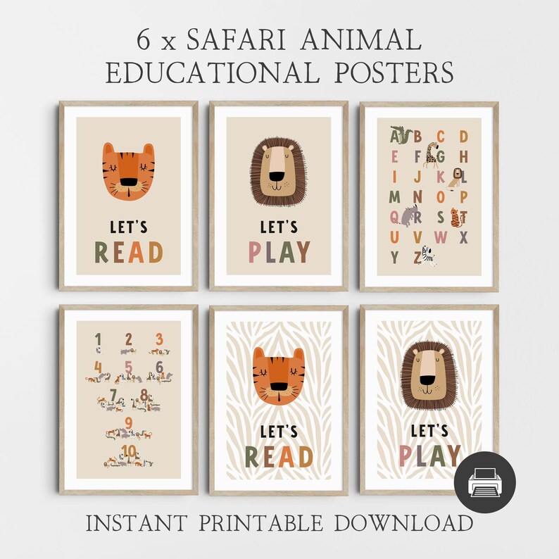 Printable Kids Educational Digital Download Bundle Instant Download ...