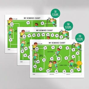 Reward Chart, Printable Football Reward Chart, Toddler Reward Chart ...