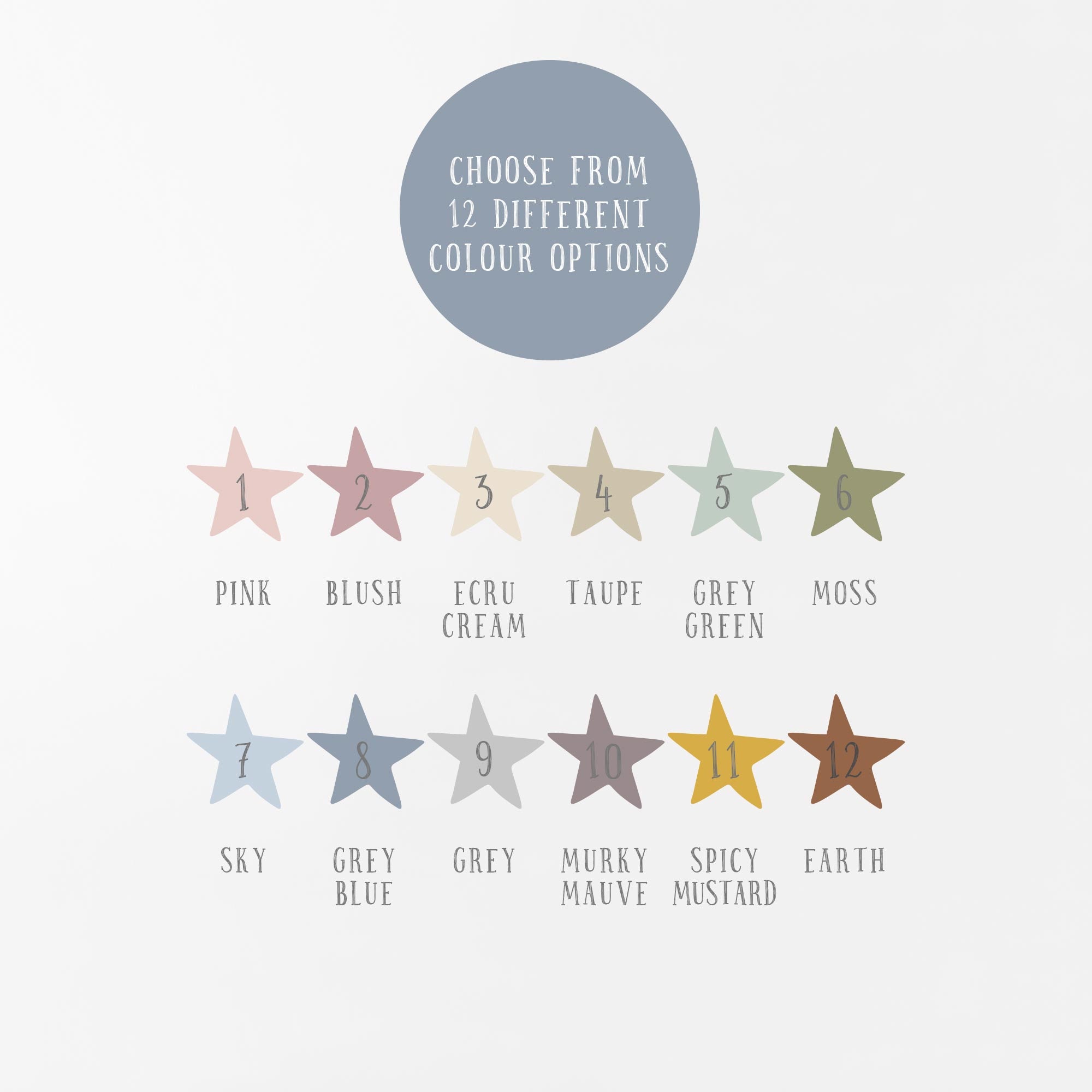 Personalised, Children's Height Chart, Scandi Star Decor, Growth Chart ...