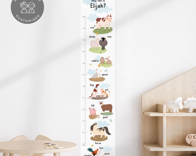 Personalised Farm Height Chart - Etsy Canada