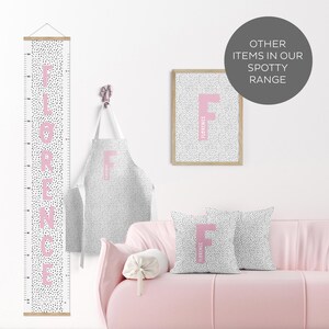 Personalised Polka Dot Name Print, Letter Name Wall Art, Boho Kids ...