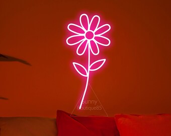 Neon Daisy Sign - Etsy