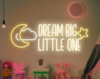 Moon Star Neon Sign - Etsy