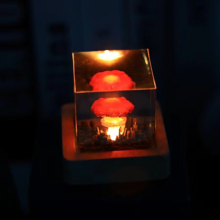 Atomic Bomb Resin Night Lamp, Explosion Resin Diorama, Bomb Resin Lamp ...