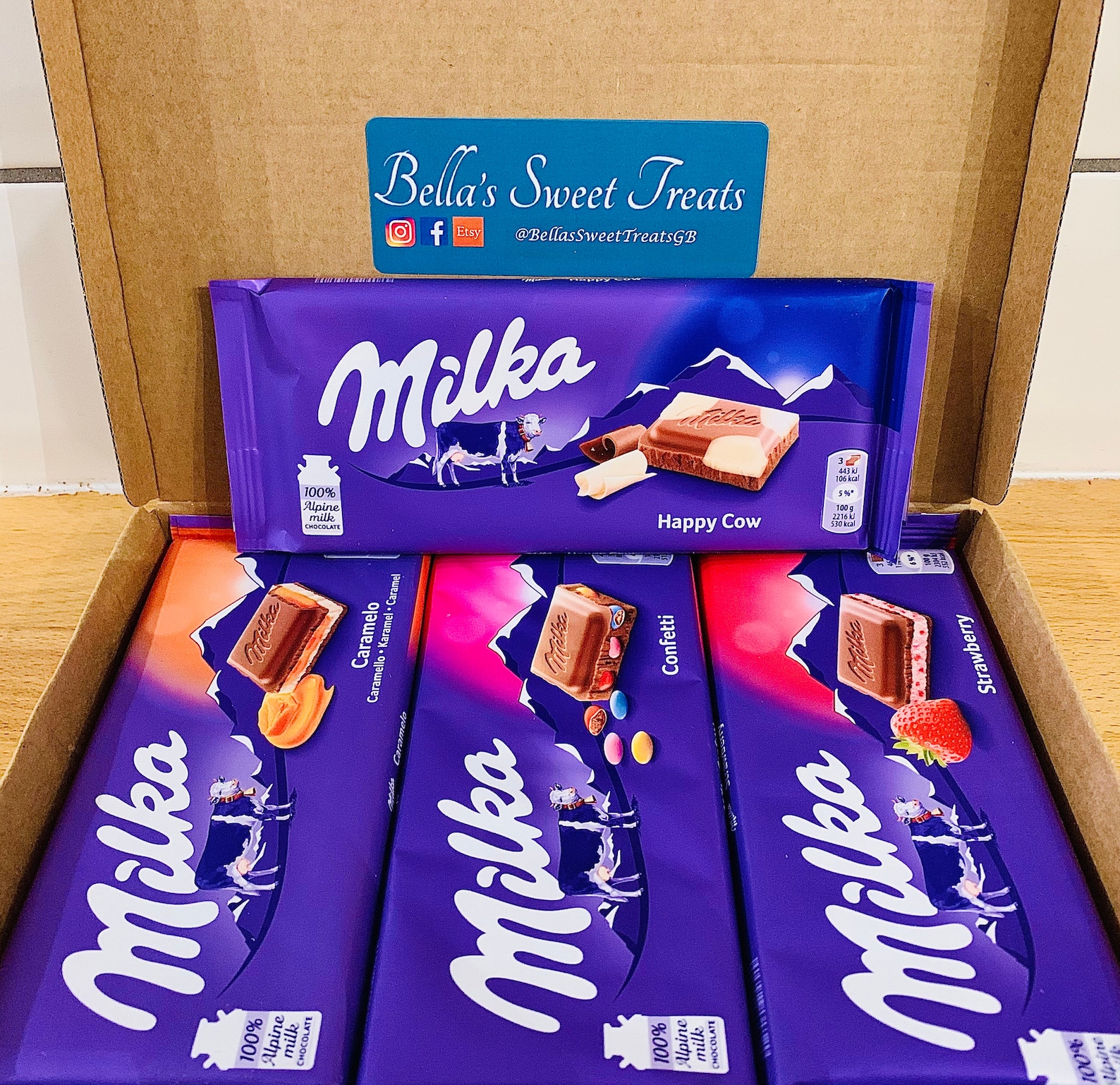 Personalised MILKA Chocolate Box Message Selection Treat | Etsy