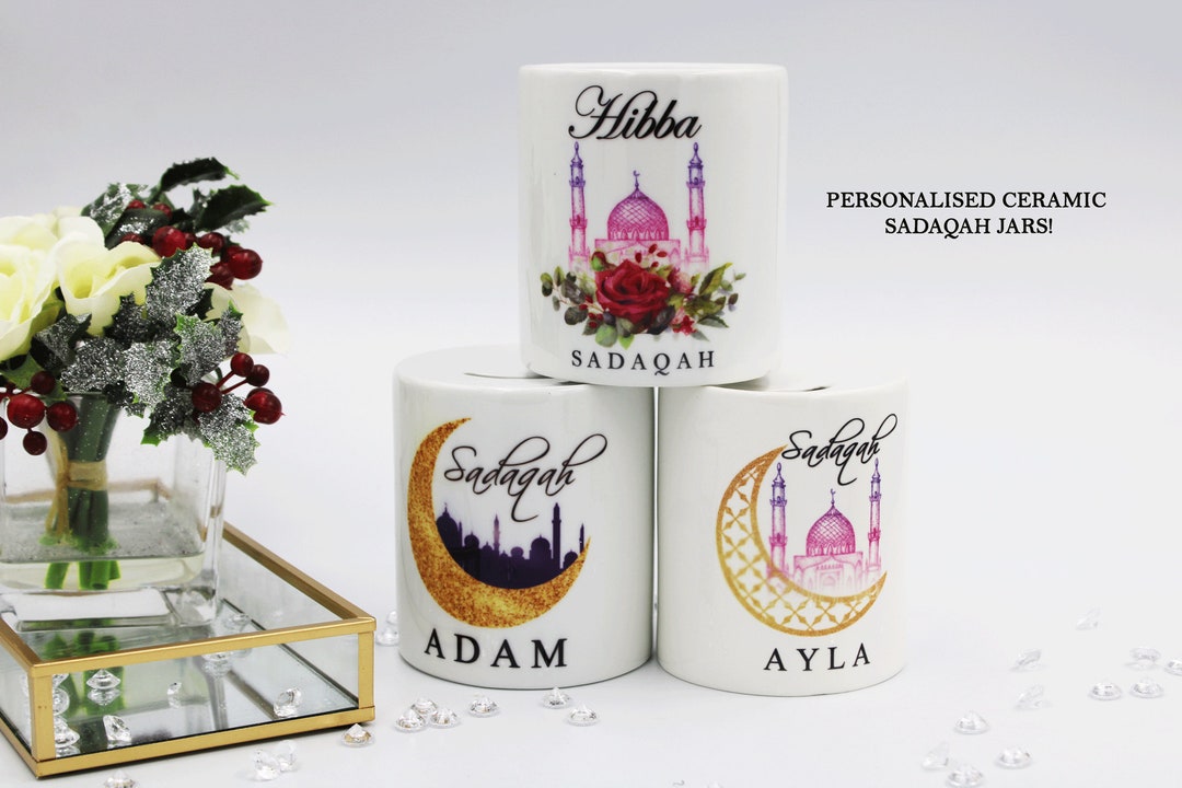 Personalised Eid / Ramadan Sadaqah Bank Jars Ramadan / Eid - Etsy