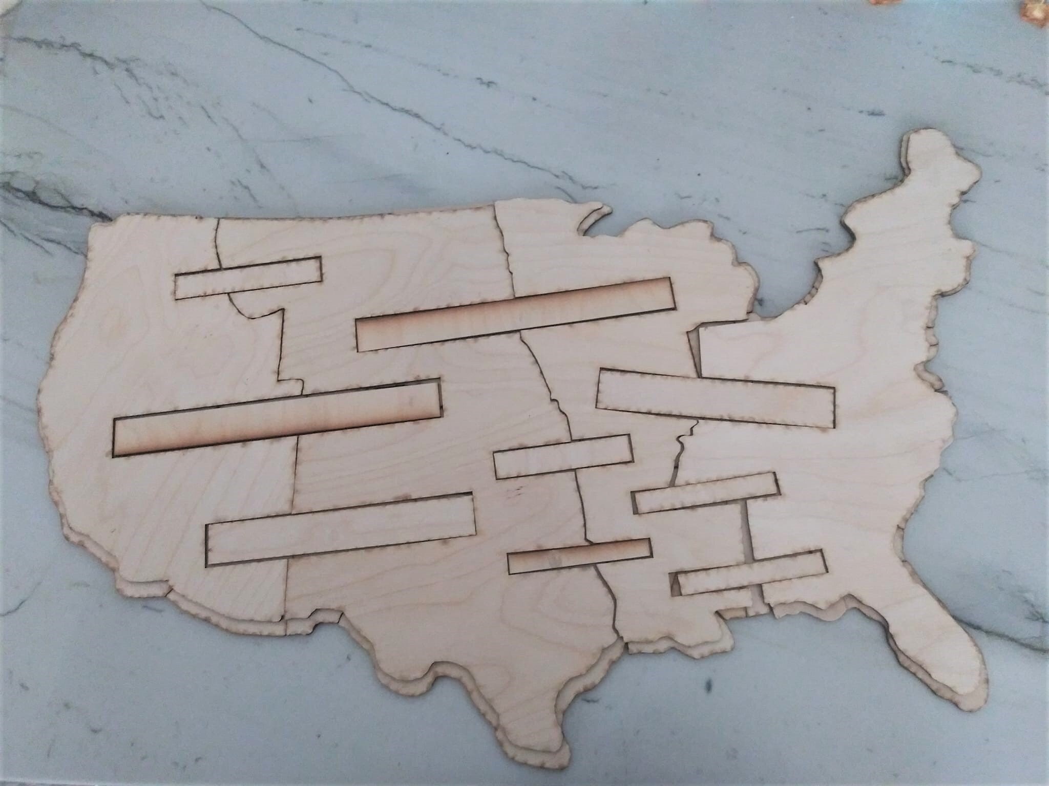 Personalized USA Photo Memory Map-all 50 States. Great Gift. US Photo ...