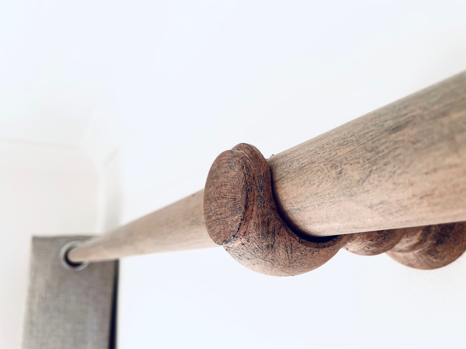 Gorgeous Reclaimed Wood Style Rustic Curtain Rod Rail Poles in Various ...