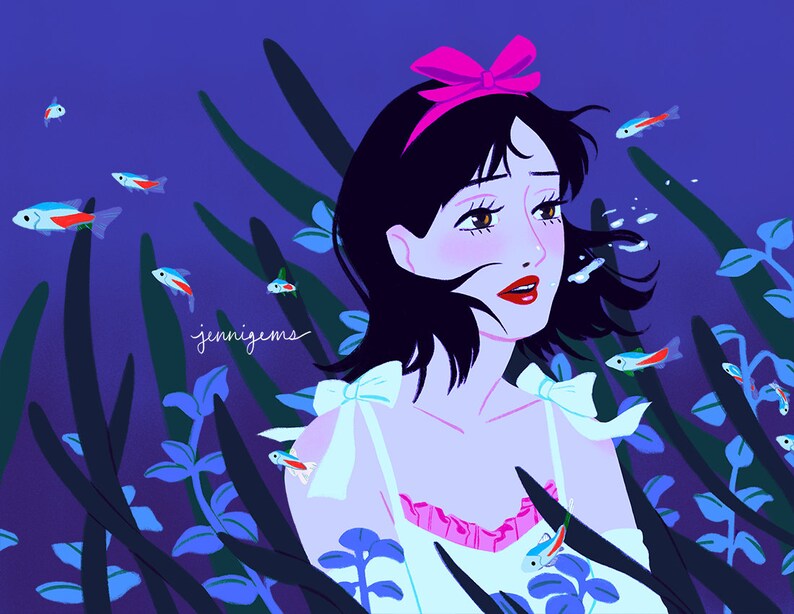 Perfect Blue Mima Illustration Print - Etsy