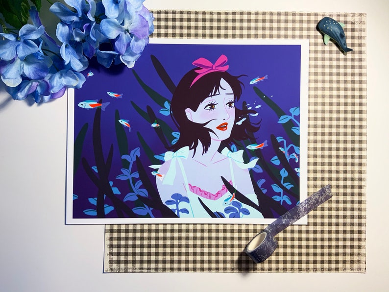 Perfect Blue Mima Illustration Print - Etsy