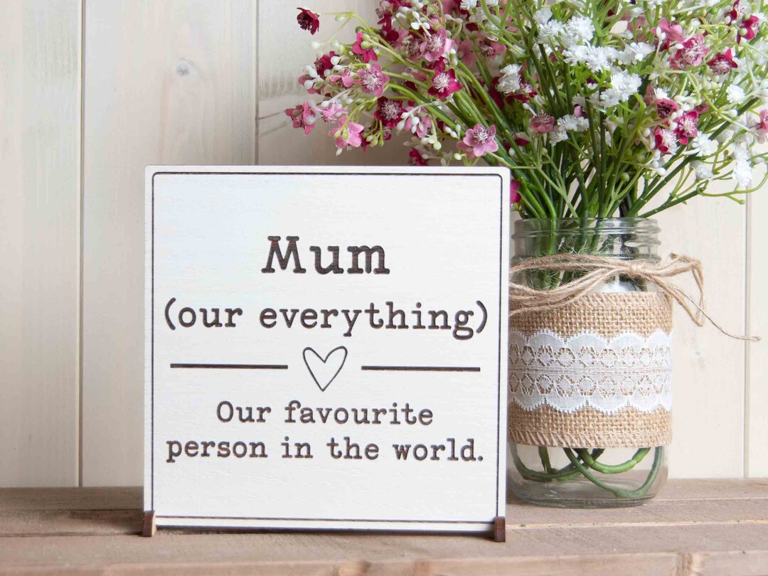 Personalised Mum Definition Wooden Sign, Mother's Day Wooden Quote ...