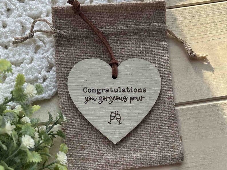 Congratulations You Gorgeous Pair, Engagement Gift, Congratulations ...