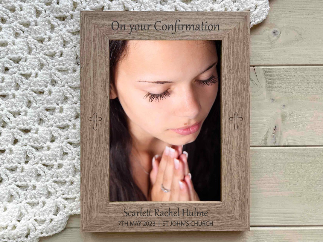 Confirmation Photo Frame Gift, Personalised Confirmation Picture Frame ...