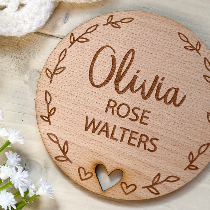 Baby Name Plaque - Etsy