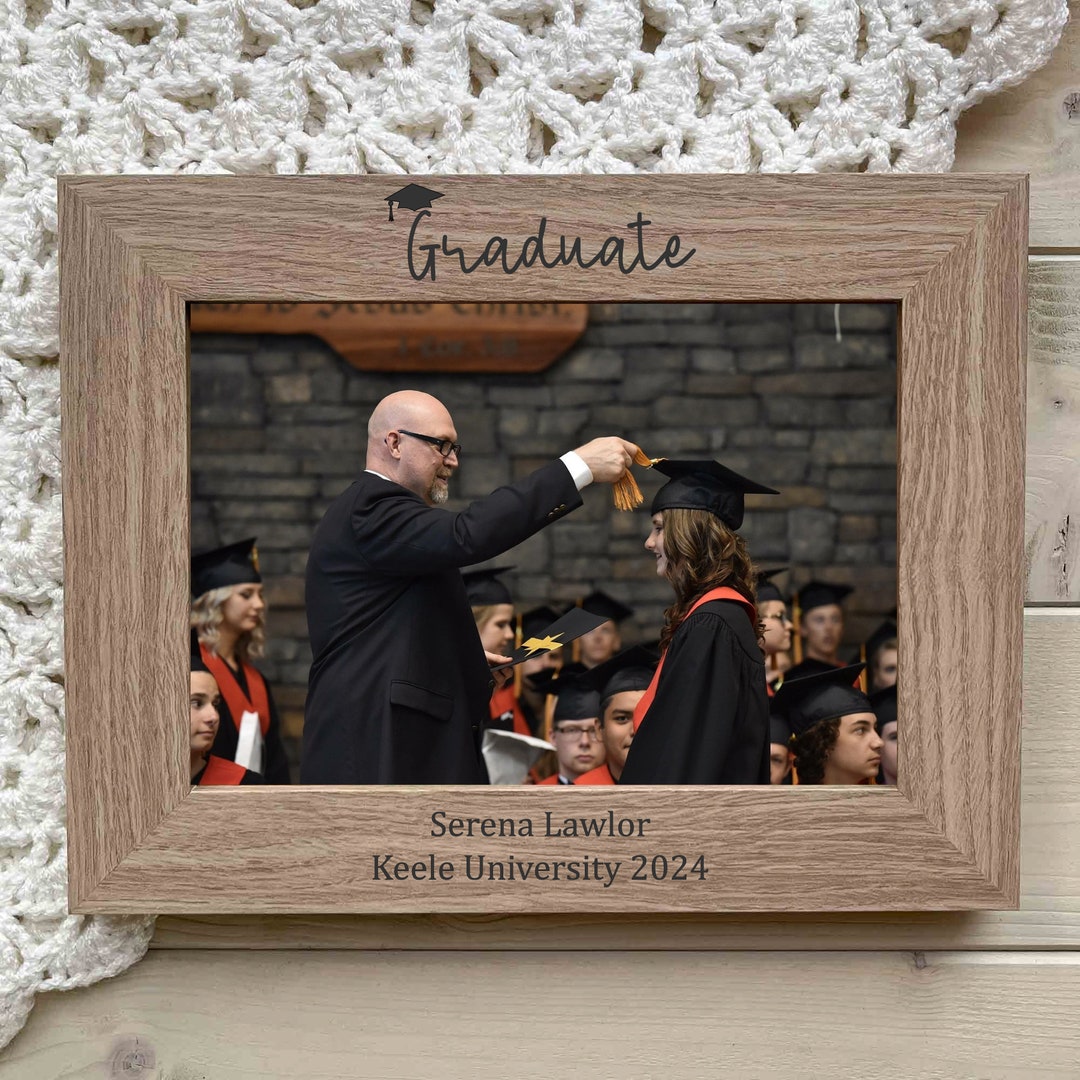 Personalised Graduation Photo Frame, Gift for Graduate, University ...