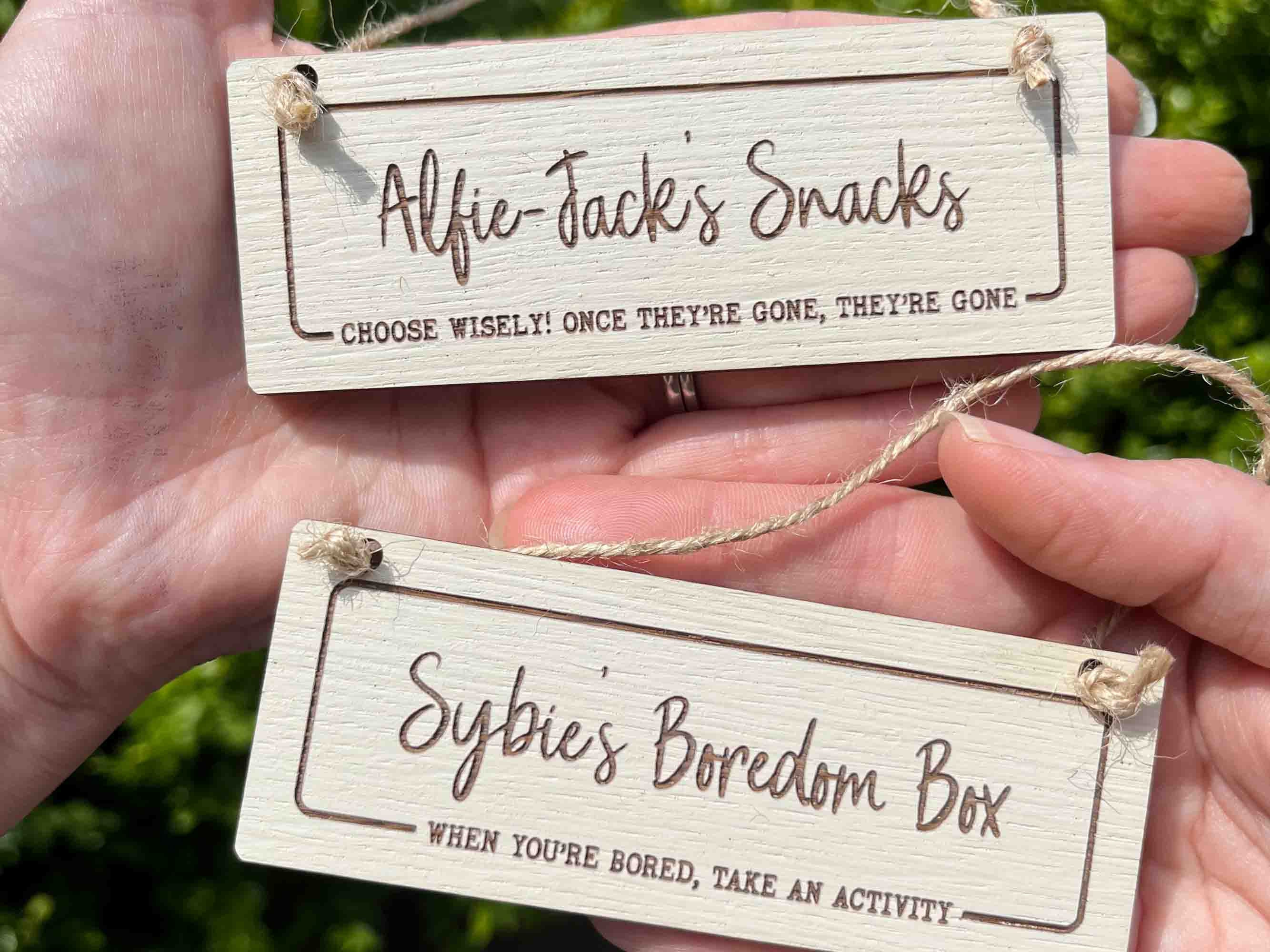 FULLY Personalised Miniature Wooden Signs Any Text Custom - Etsy UK