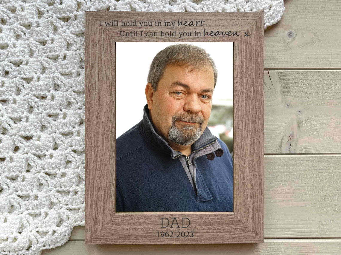 Personalised Memorial Photo Frame, Remembrance Gift, in Loving Memory ...