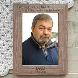 Personalised Memorial Photo Frame, Remembrance Gift, in Loving Memory ...