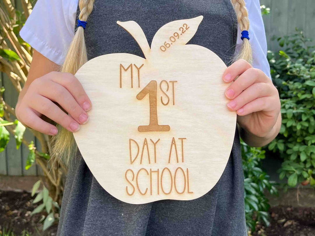 Back to School Photo Prop Sign, First Day of School, First Day Photo ...