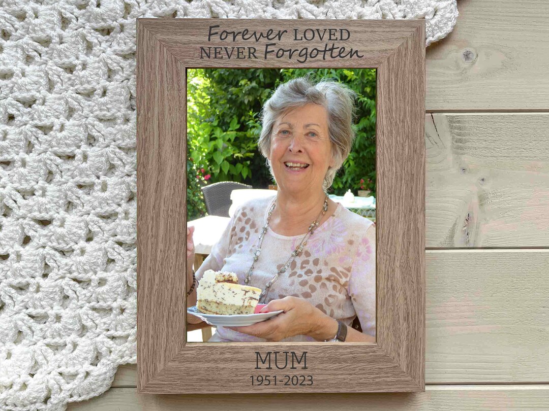 Personalised Memorial Photo Frame, Remembrance Gift, in Loving Memory ...