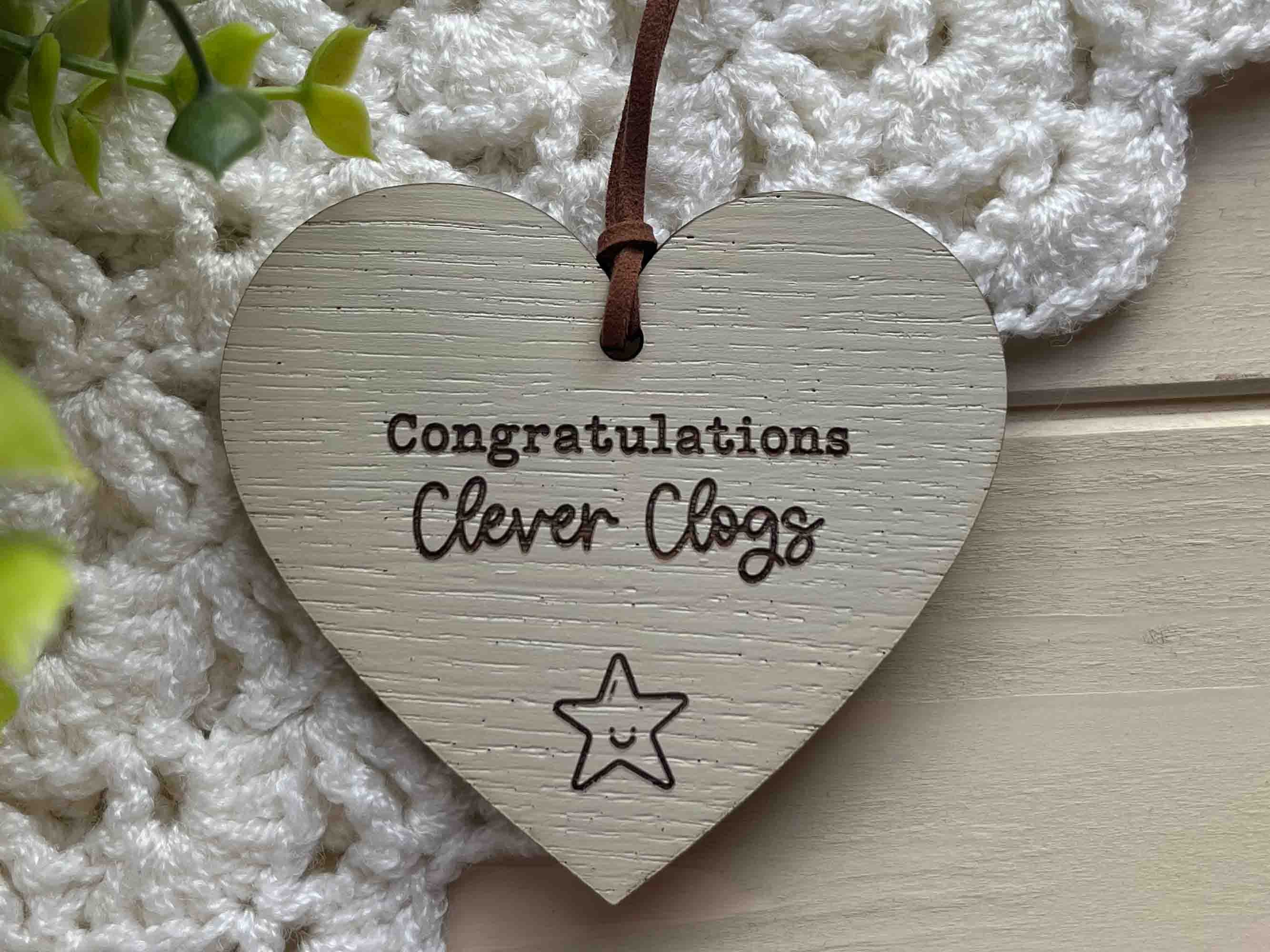 Congratulations Clever Clogs Well Done Gift Congratulations - Etsy