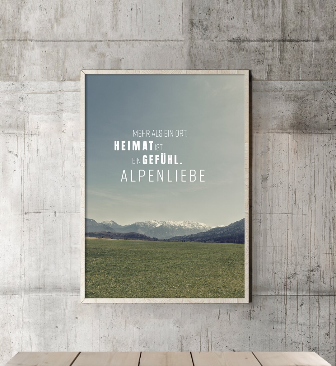 Poster Heimat-poster Alpenliebe Recovery Poster Posterschmiede® Premium ...