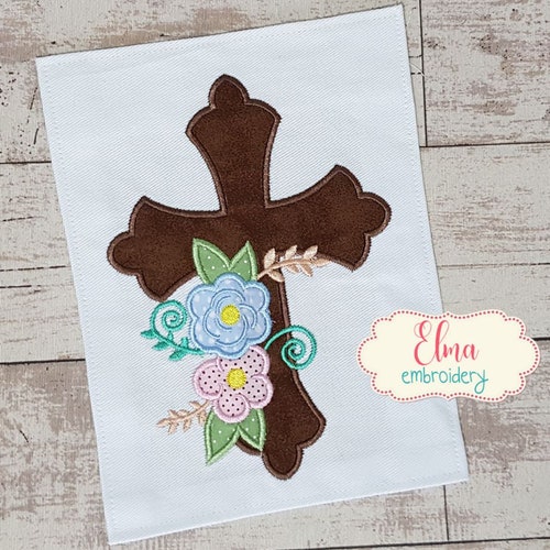 Reverse Cross Applique and Machine Embroidery Design File 4x4 - Etsy